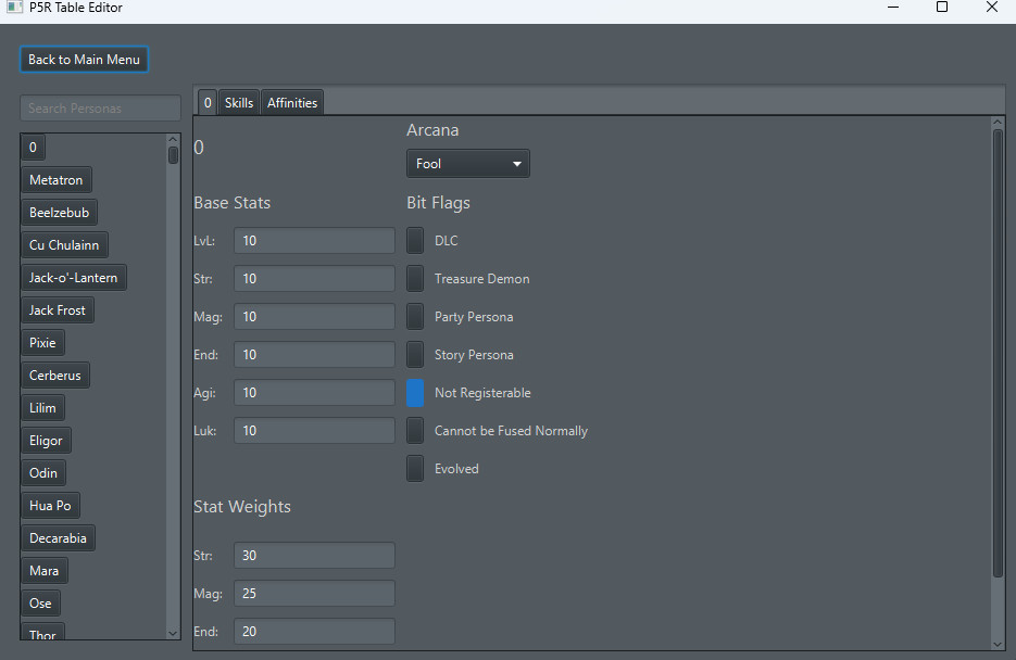 Persona 5 Royal Table Editor Modding Tool for Persona 5 Royal (PC ...