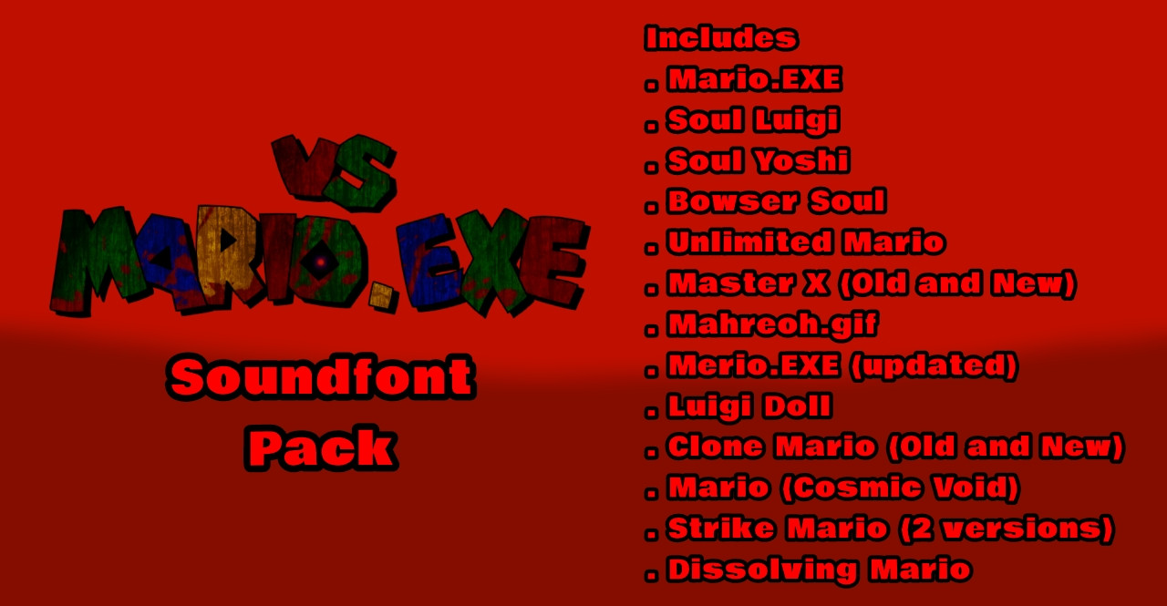 Zeebeethedogs Vs Mario.EXE Soundfont Pack Modding Tool for Friday Night ...