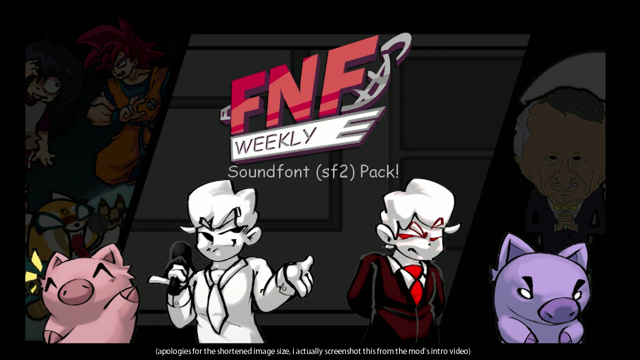 FNF Weekly Soundfont Pack (sf2) Modding Tool for Friday Night Funkin ...