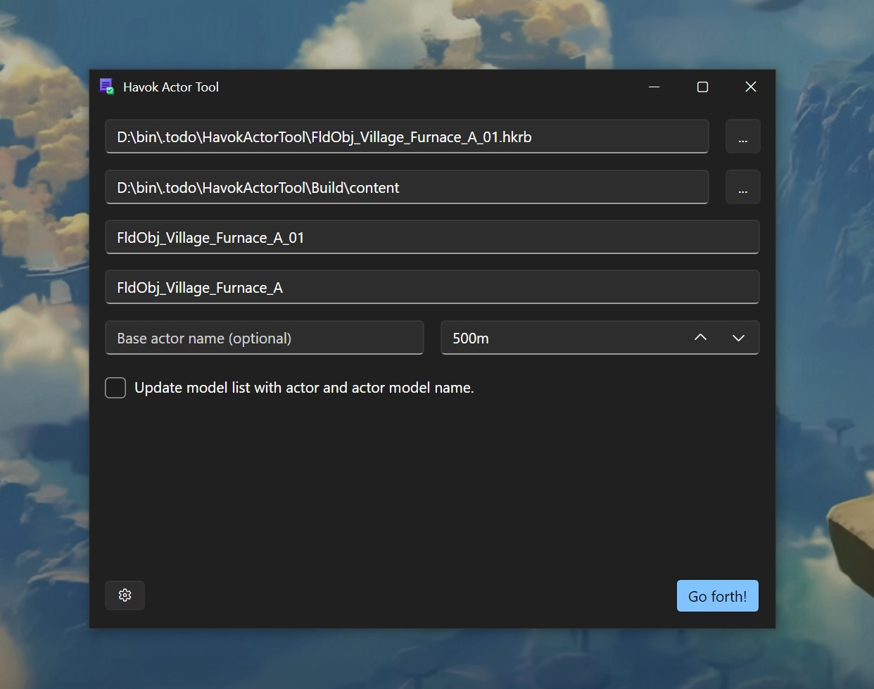 Havok Actor Tool Modding Tool for The Legend of Zelda: Breath of the Wild (WiiU) | BotW Modding ...