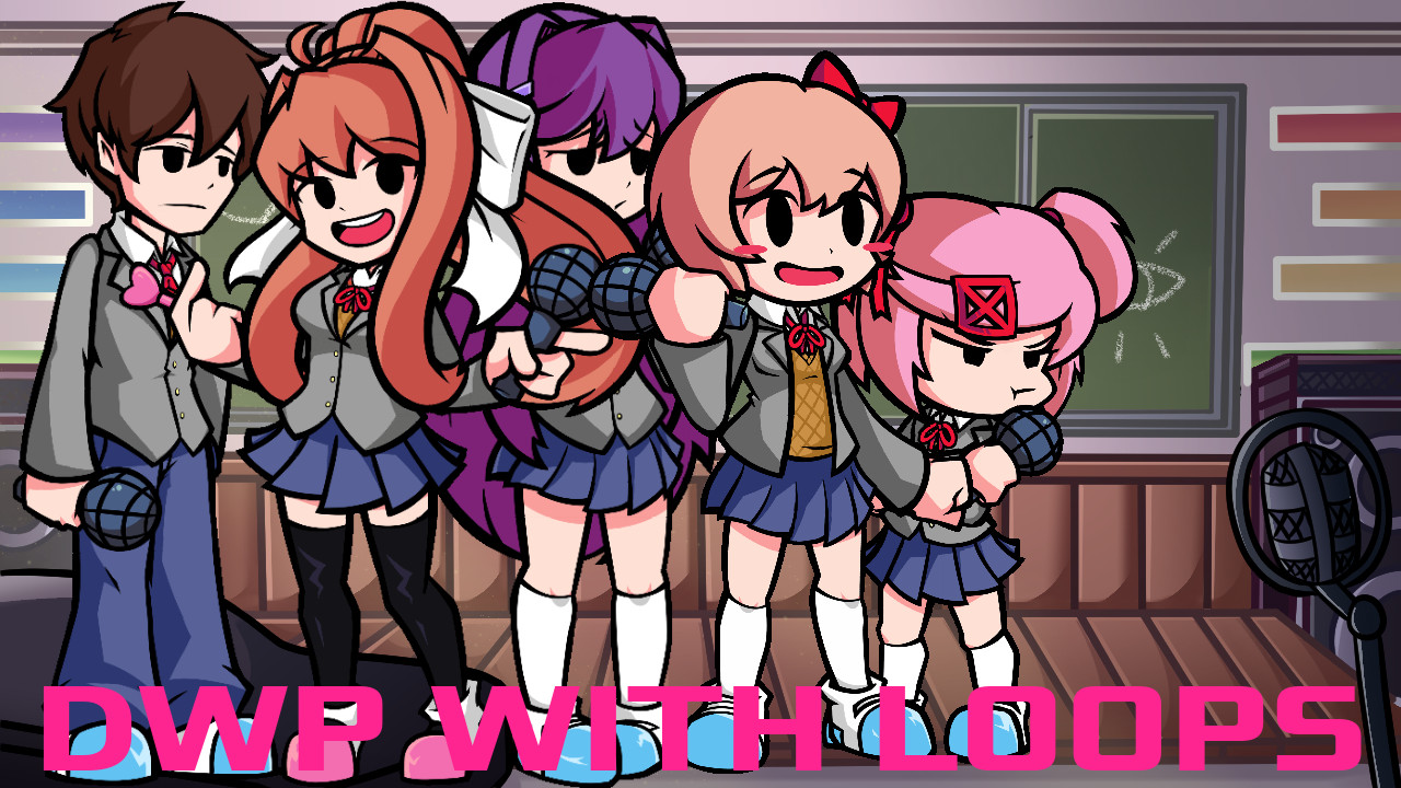 Doki Doki Takeover (Custom) DWP Pack With Loops Modding Tool for Friday Night Funkin' | FNF ...