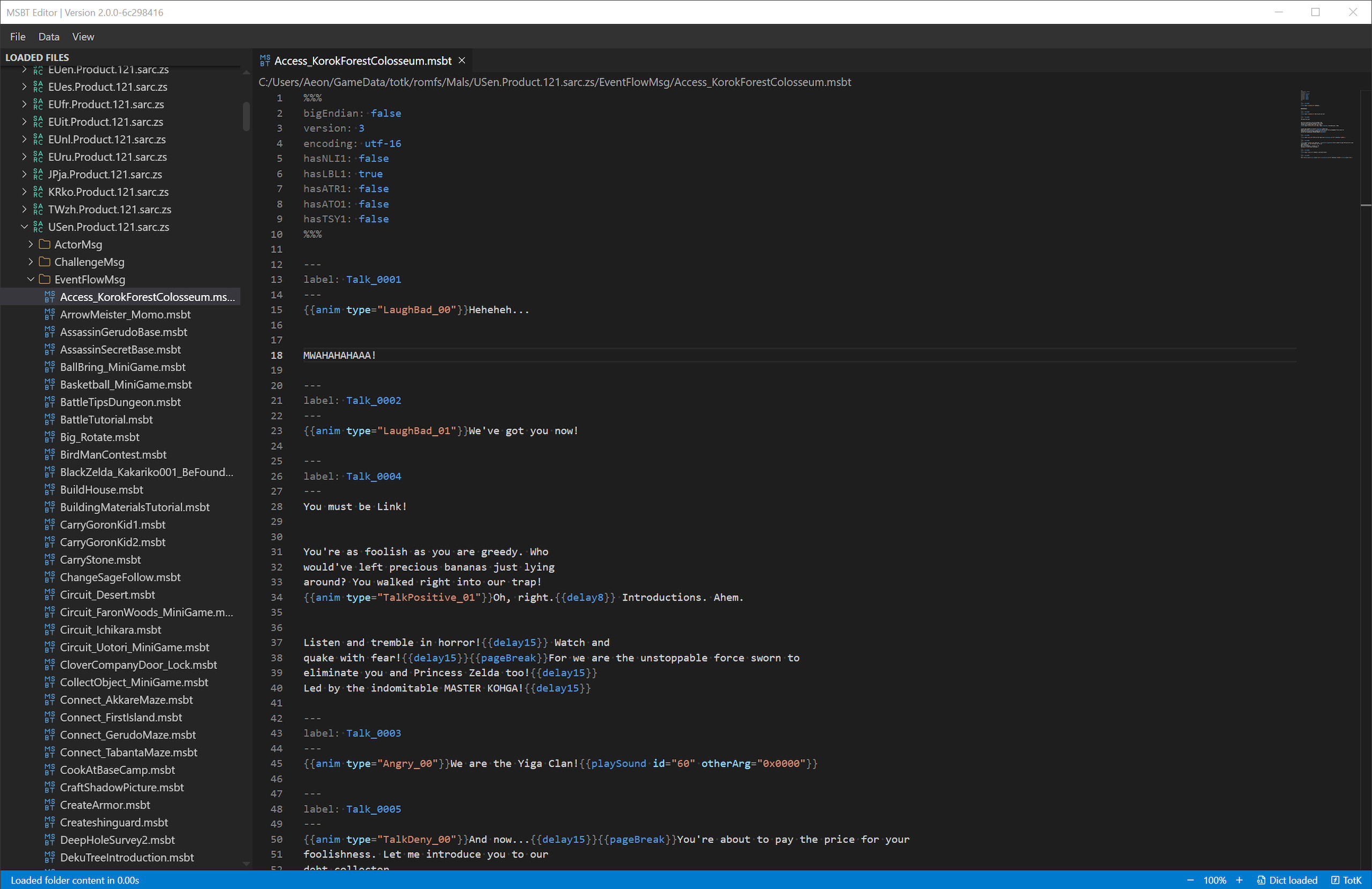 MSBT Editor Modding Tool for Nintendo Switch | Switch Modding Tools