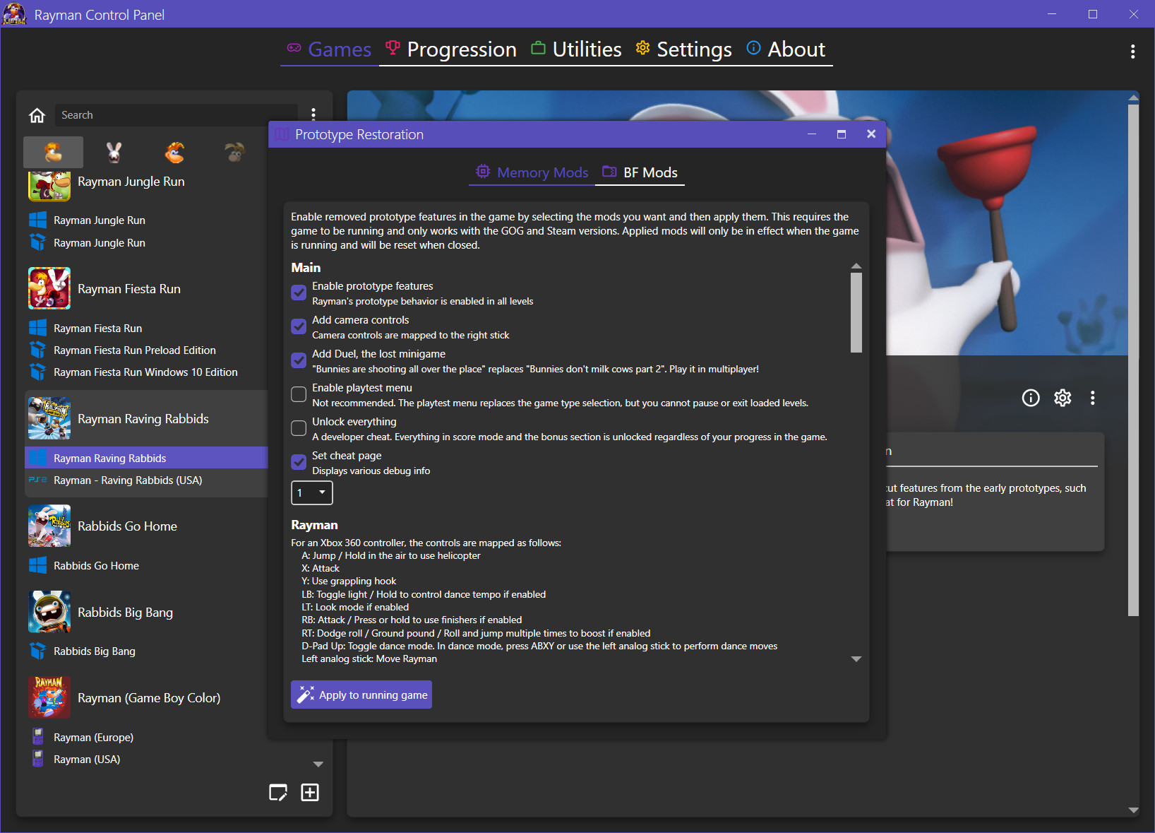 Rayman Control Panel Modding Tool for Rayman Legends | RL Modding Tools