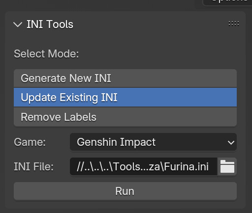 INI Tools - Export Toggles Easily Modding Tool for Zenless Zone Zero | ZZZ Modding Tools