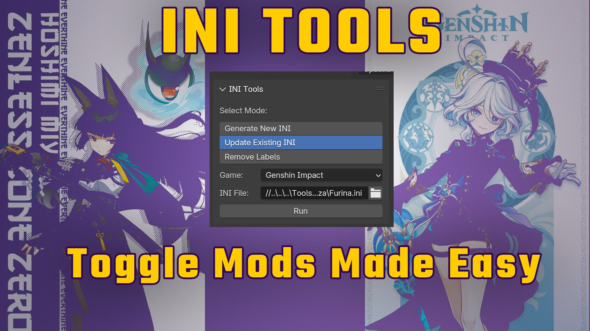 INI Tools - Export Toggles Easily Modding Tool for Genshin Impact | GI Modding Tools