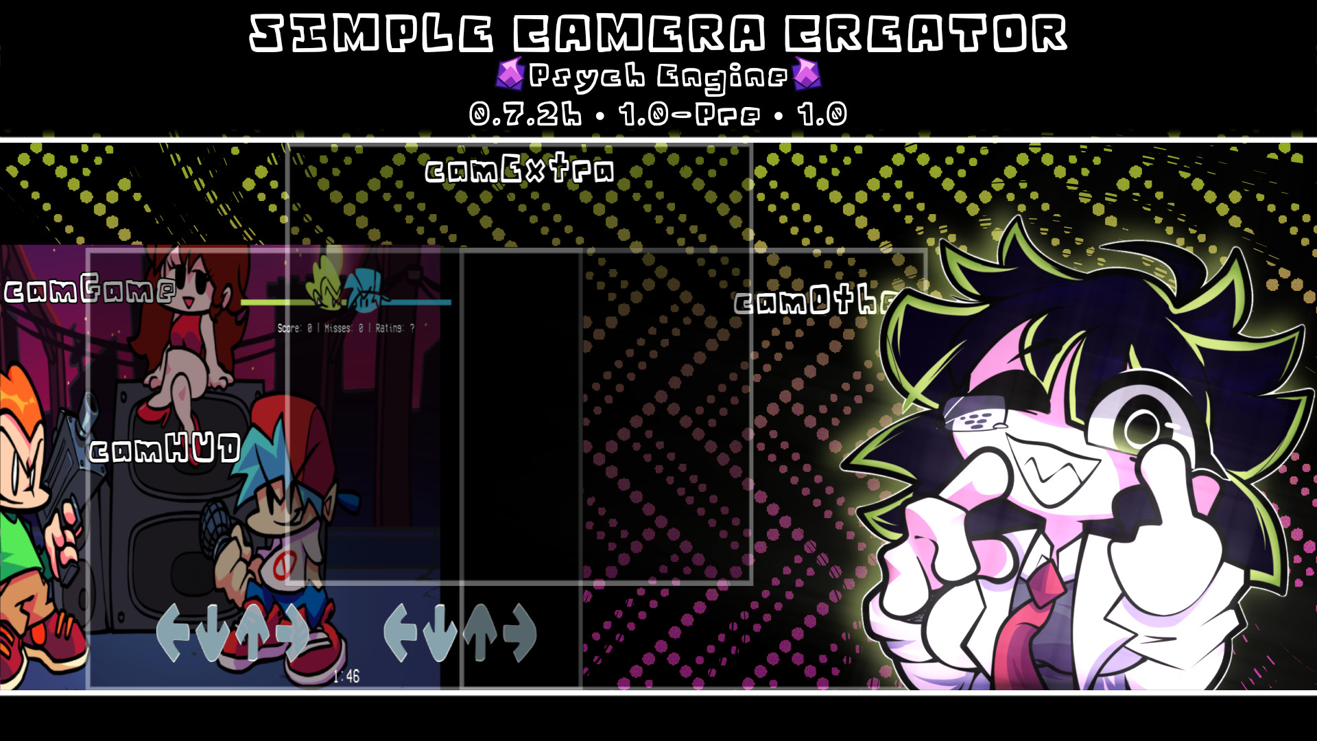 SIMPLE CAMERA CREATOR v1.0 Modding Tool for Friday Night Funkin' | FNF ...