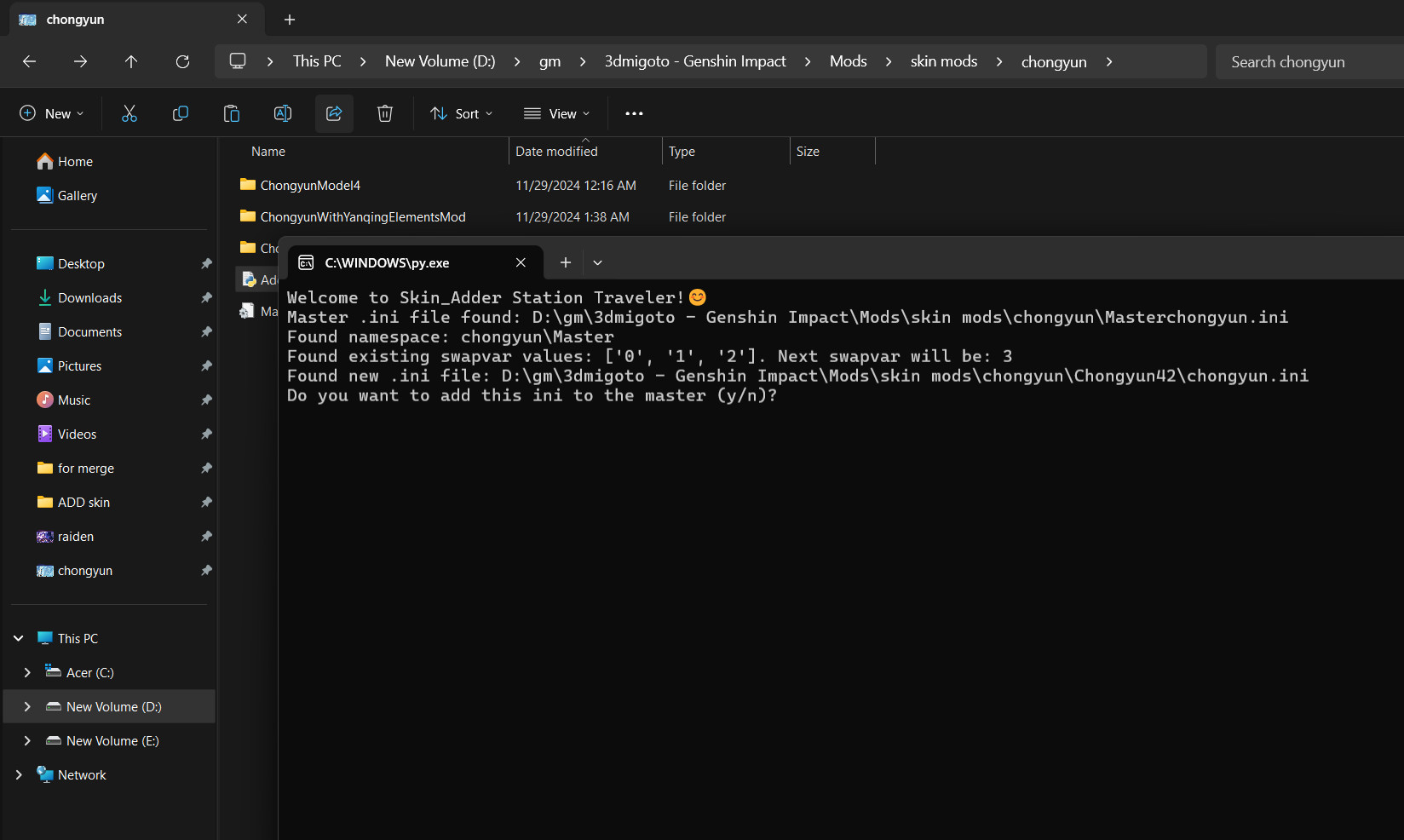 Add_Skin Script Modding Tool for Genshin Impact | GI Modding Tools