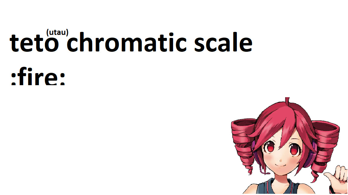 Kasane Teto (utau) chromatic scale Modding Tool for Friday Night Funkin ...