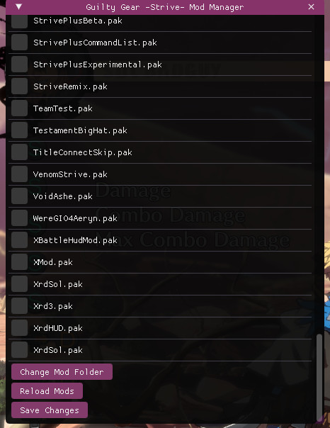 In-Game Mod Manager Modding Tool for GUILTY GEAR -STRIVE- | GGST Modding Tools