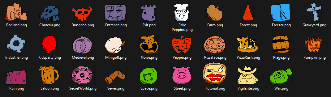 Level icons Modding Tool for Pizza Tower | PT Modding Tools