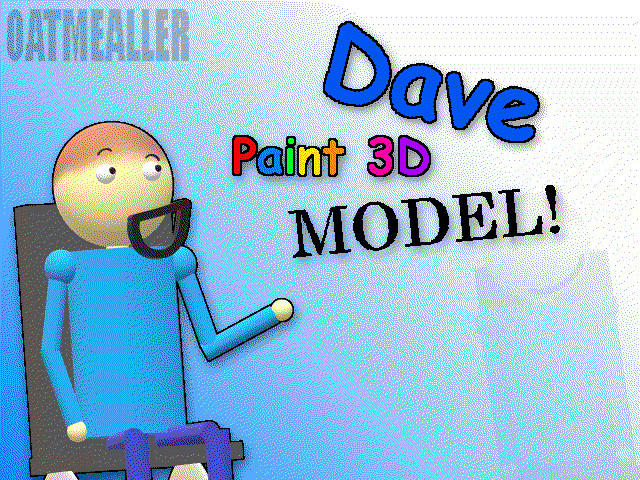 Dave Paint 3D Model (DFAC) Modding Tool for Baldi's Basics | Baldi ...