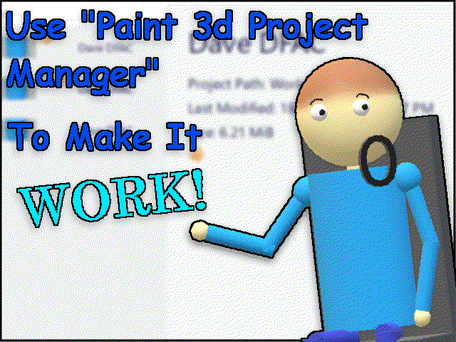 Dave Paint 3D Model (DFAC) Modding Tool for Baldi's Basics | Baldi ...