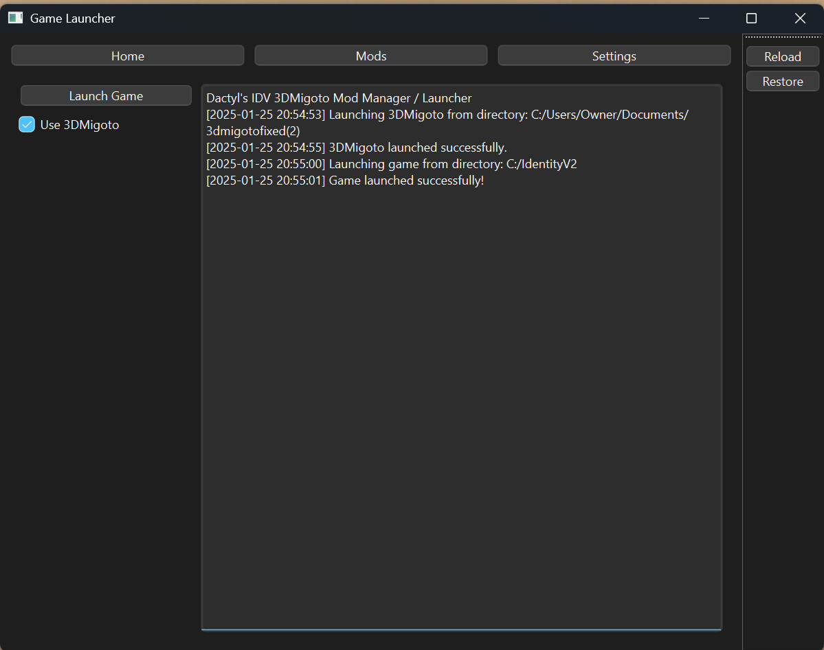 Doll Game Mod Launcher Modding Tool for Identity V | IDV Modding Tools