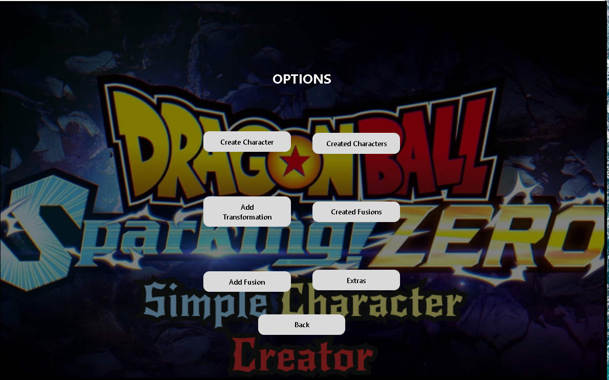 Simple Character Creator Modding Tool for Dragon Ball: Sparking! ZERO | DBSZ Modding Tools