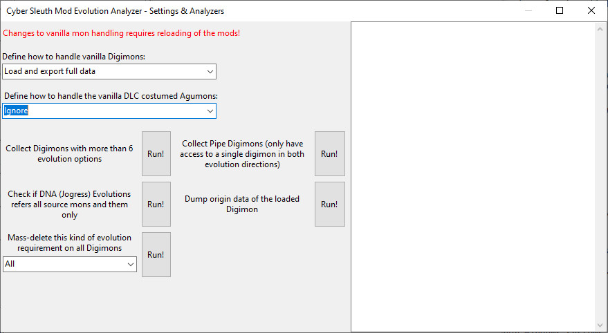 Cyber Sleuth Mod Evolution Analyzer Modding Tool for Digimon Story ...