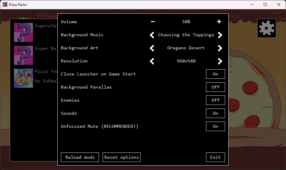 Pizza Parlor Modding Tool for Pizza Tower | PT Modding Tools