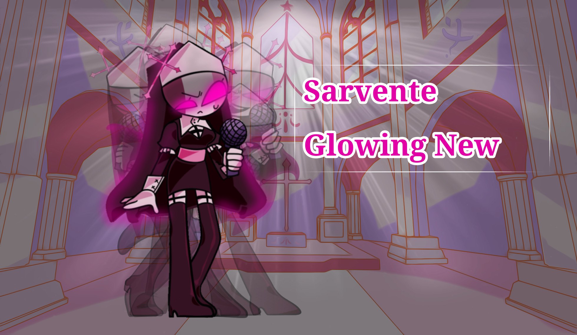 New Sarvente Dark Glowing Modding Tool for Friday Night Funkin' | FNF ...