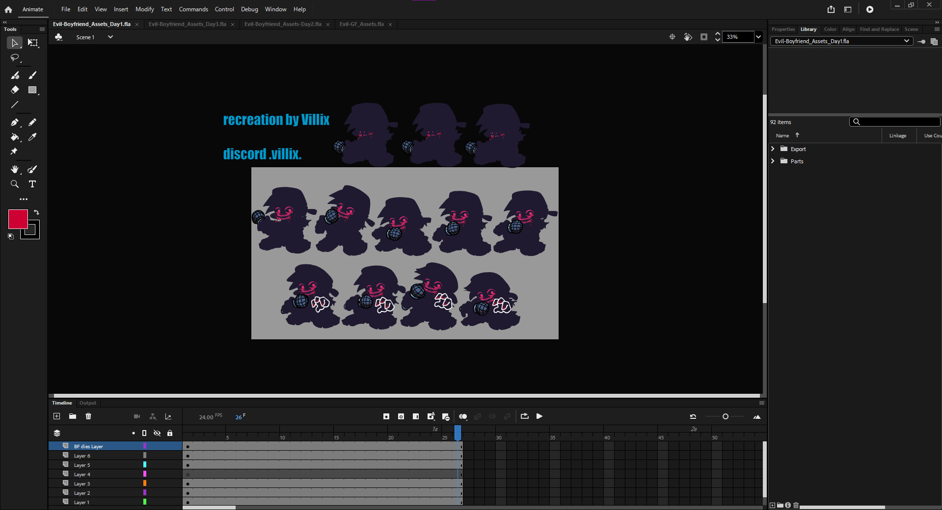 FUNKIN' CORRUPTION EVIL BF n GF RECREATION ASSETS Modding Tool for ...