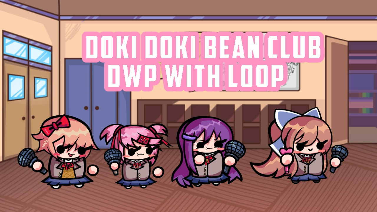 FNF Doki Doki Bean Club - Vs Monker DWP With Loop Modding Tool for ...
