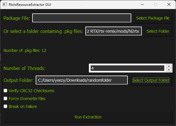 HL2: RTX PKG EXTRACTOR Modding Tool for Half-Life 2 | HL2 Modding Tools