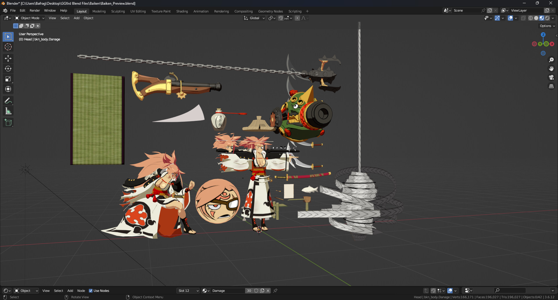 Blender Setups Modding Tool for Guilty Gear Xrd Rev 2 | GGXrd Modding Tools