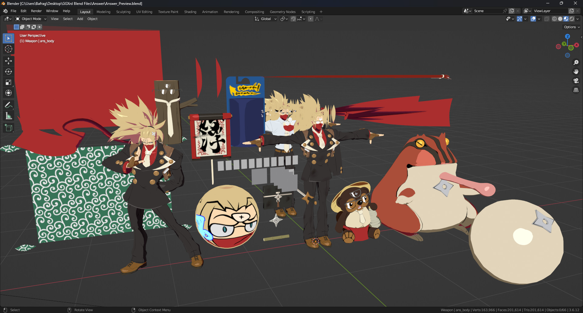 Blender Setups Modding Tool for Guilty Gear Xrd Rev 2 | GGXrd Modding Tools