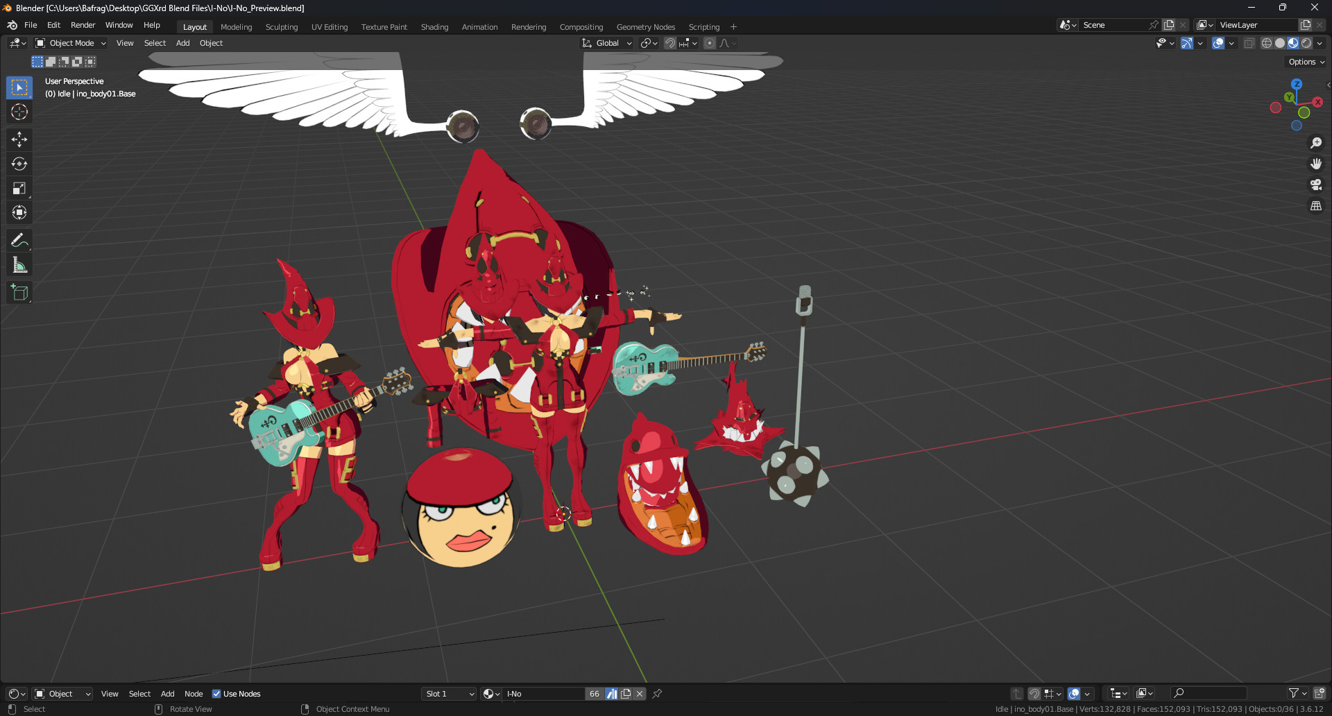 Blender Setups Modding Tool for Guilty Gear Xrd Rev 2 | GGXrd Modding Tools