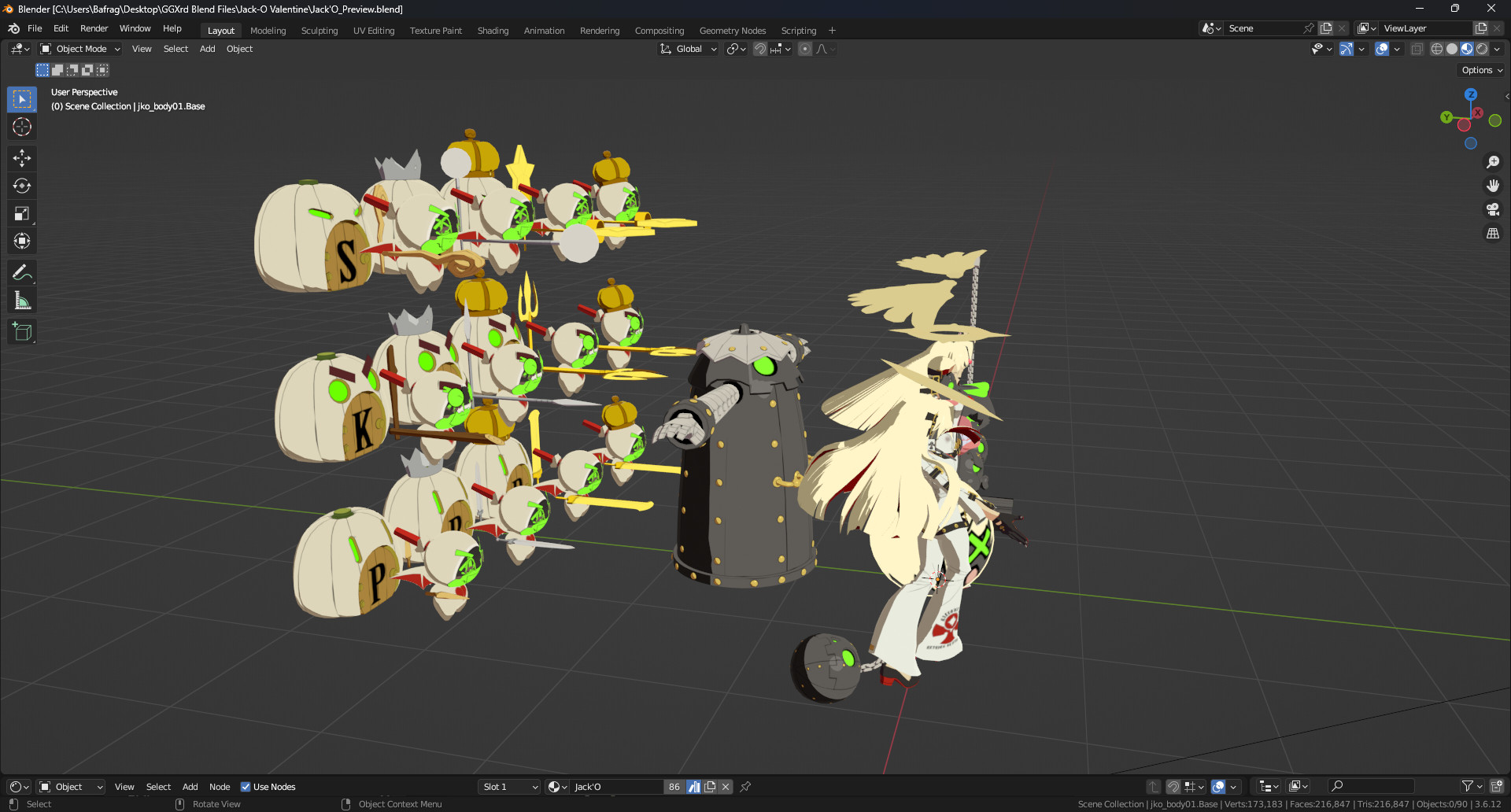 Blender Setups Modding Tool for Guilty Gear Xrd Rev 2 | GGXrd Modding Tools