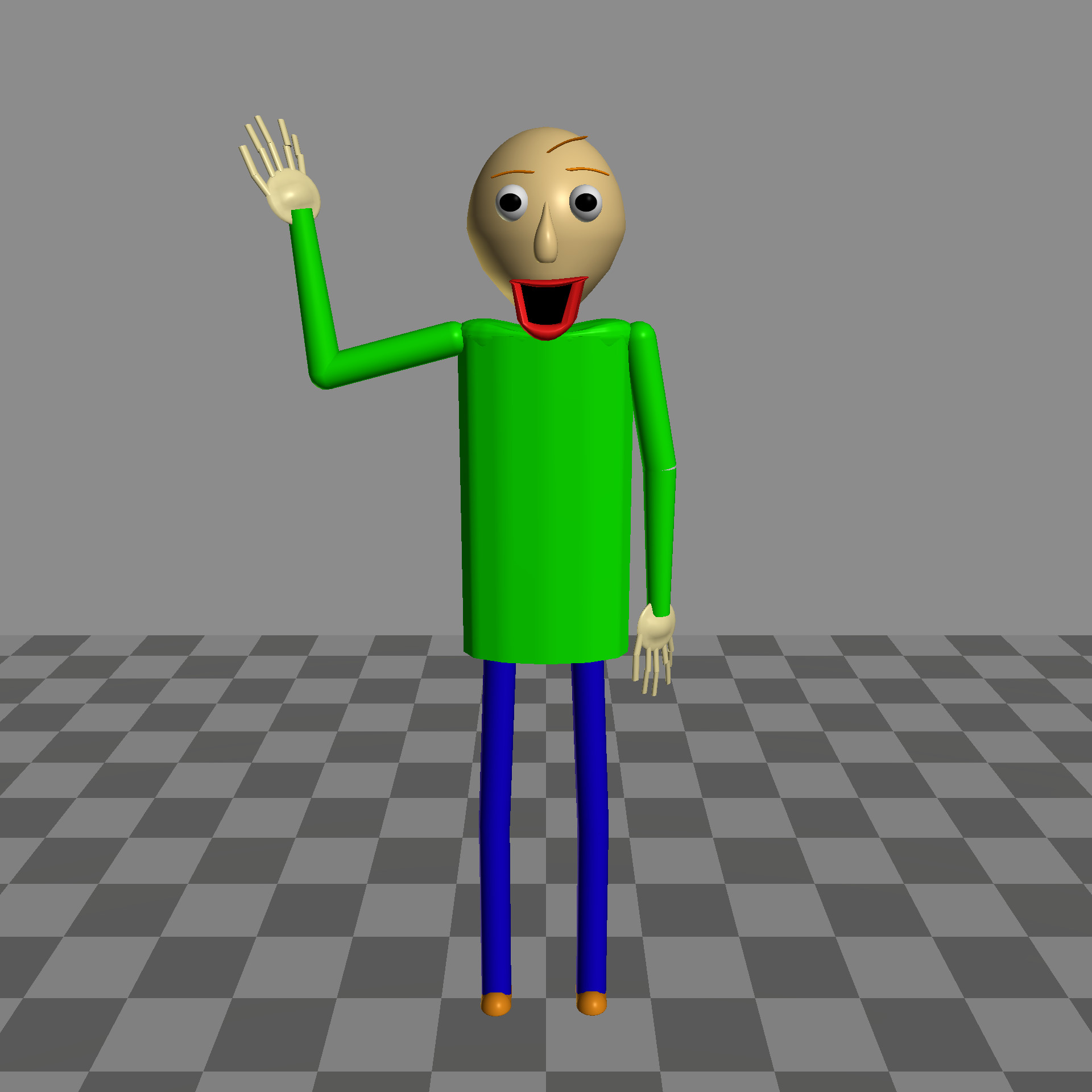 Blender Baldi & Bully (cosmetics) Modding Tool for Baldi's Basics | Baldi Modding Tools