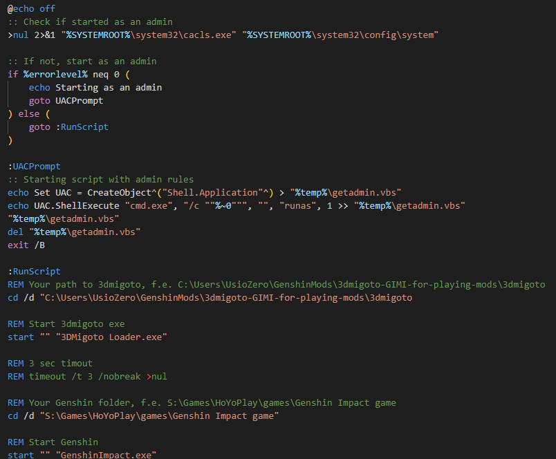 Run 3dmigoto and Genshin in one click Modding Tool for Genshin Impact ...