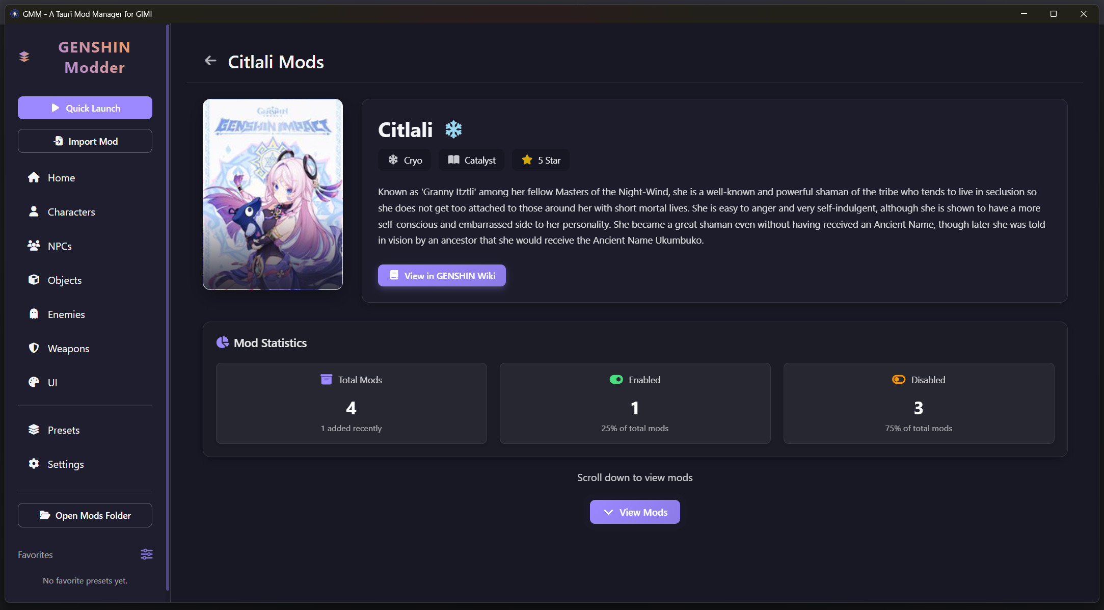 GMM - Mod Manager Modding Tool for Genshin Impact | GI Modding Tools