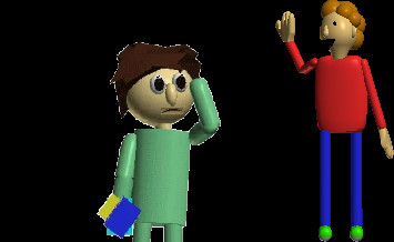 Mid Student Model Recreation (Anim8or) Modding Tool for Baldi's Basics | Baldi Modding Tools