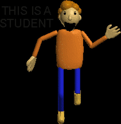Mid Student Model Recreation (Anim8or) Modding Tool for Baldi's Basics | Baldi Modding Tools