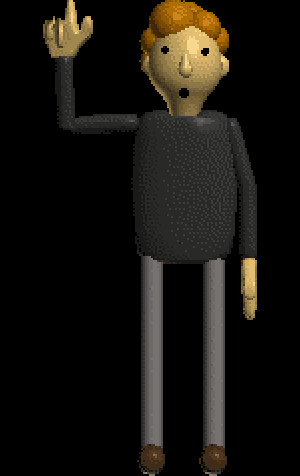 Mid Student Model Recreation (Anim8or) Modding Tool for Baldi's Basics ...