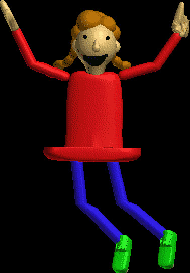 Mid Student Model Recreation (Anim8or) Modding Tool for Baldi's Basics | Baldi Modding Tools