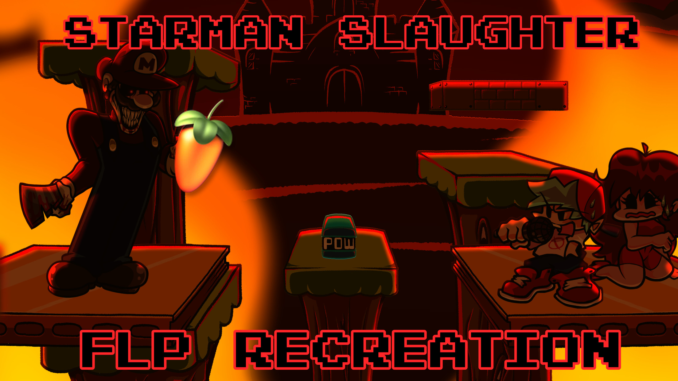 FNF MM V2 It's A Me and Starman Slaughter FLPS Modding Tool for Friday ...