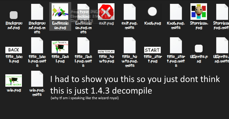 132 Decompile But The Textures Are Organized Modding Tool For Baldis Basics Baldi Modding Tools