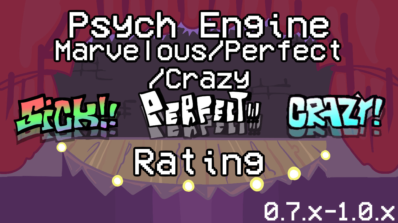 Psych Engine Marvelous/Perfect/Crazy Rating Script Modding Tool for Friday Night Funkin' | FNF ...