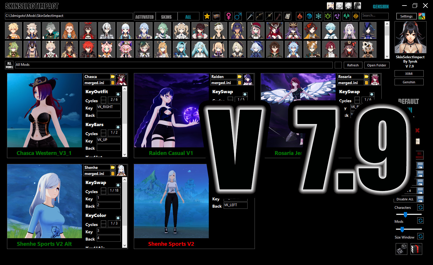 SkinSelectImpact (Order,Activate,Deactivate mods) Modding Tool for ...