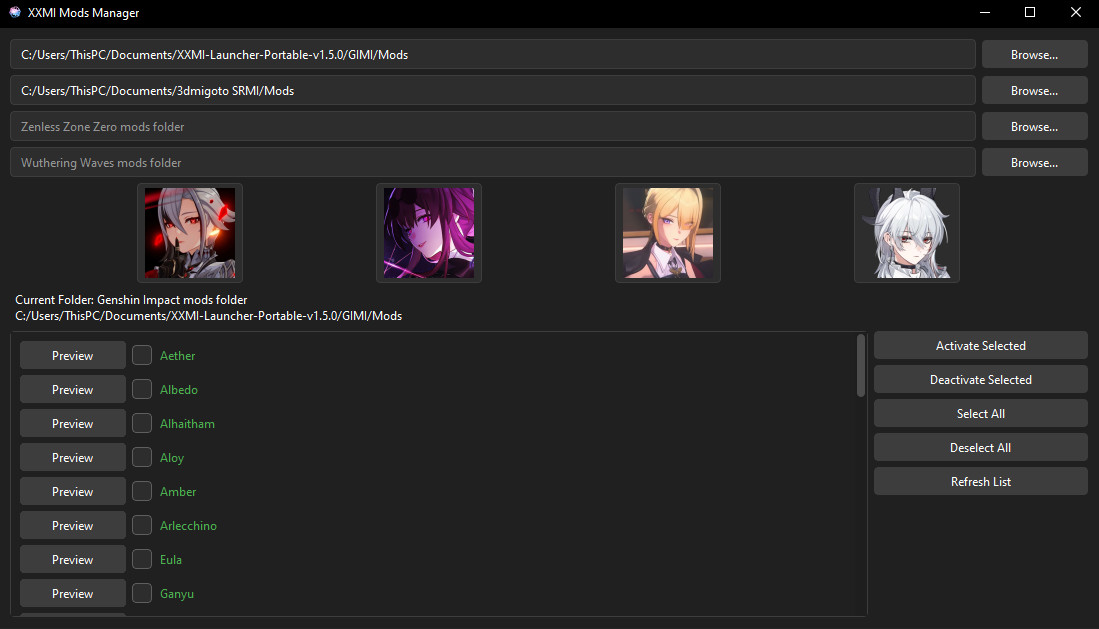 XXMI Mods Manager Modding Tool for Honkai Star Rail | HSR Modding Tools