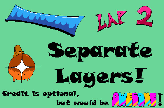 Flag Template (With 3 Layers) Modding Tool for Sugary Spire | SS Modding Tools