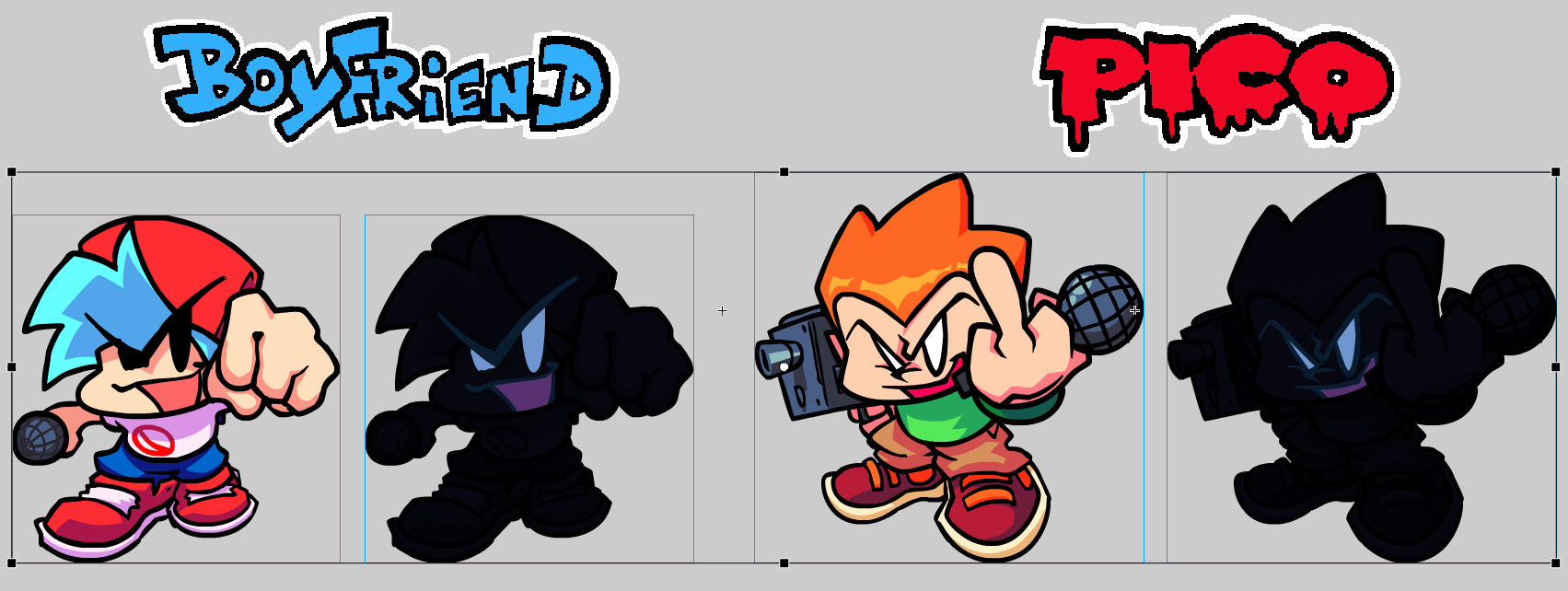 BF & PICO CHEER ANIMS IN SEPARATED PARTS [+FLA] Modding Tool for Friday ...