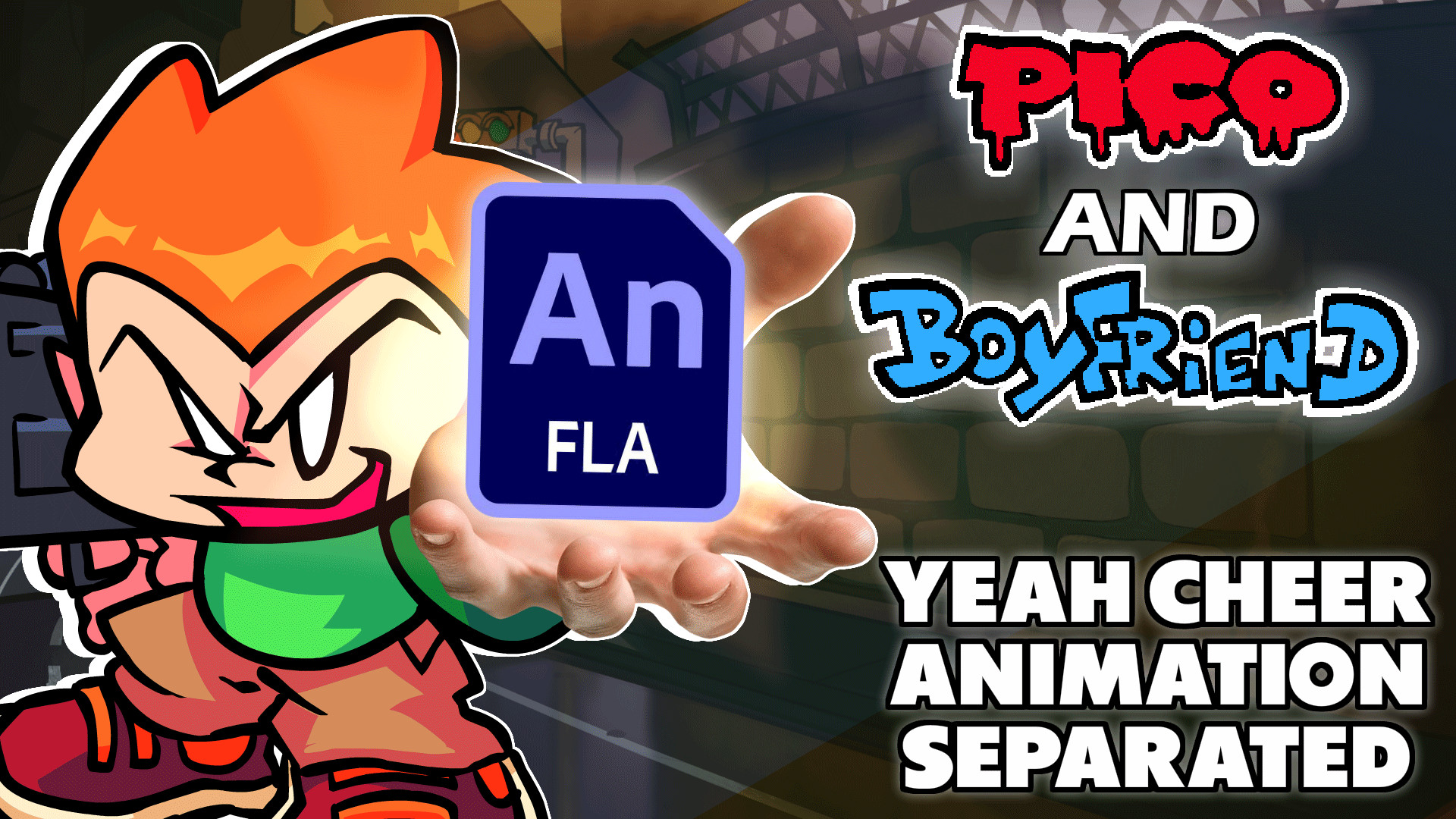 BF & PICO CHEER ANIMS IN SEPARATED PARTS [+FLA] Modding Tool for Friday ...