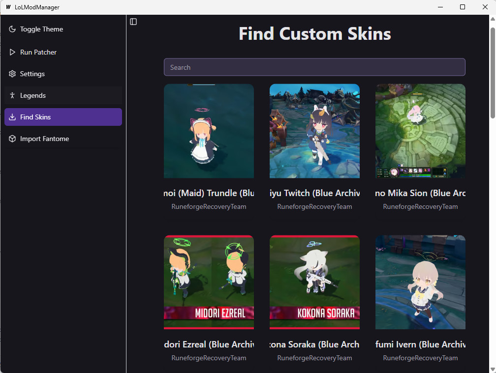 League of Legends Mod Manager Modding Tool for League of Legends | LoL ...