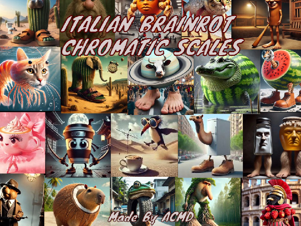 Italian Brainrot Chromatic Scales Modding Tool for Friday Night Funkin ...