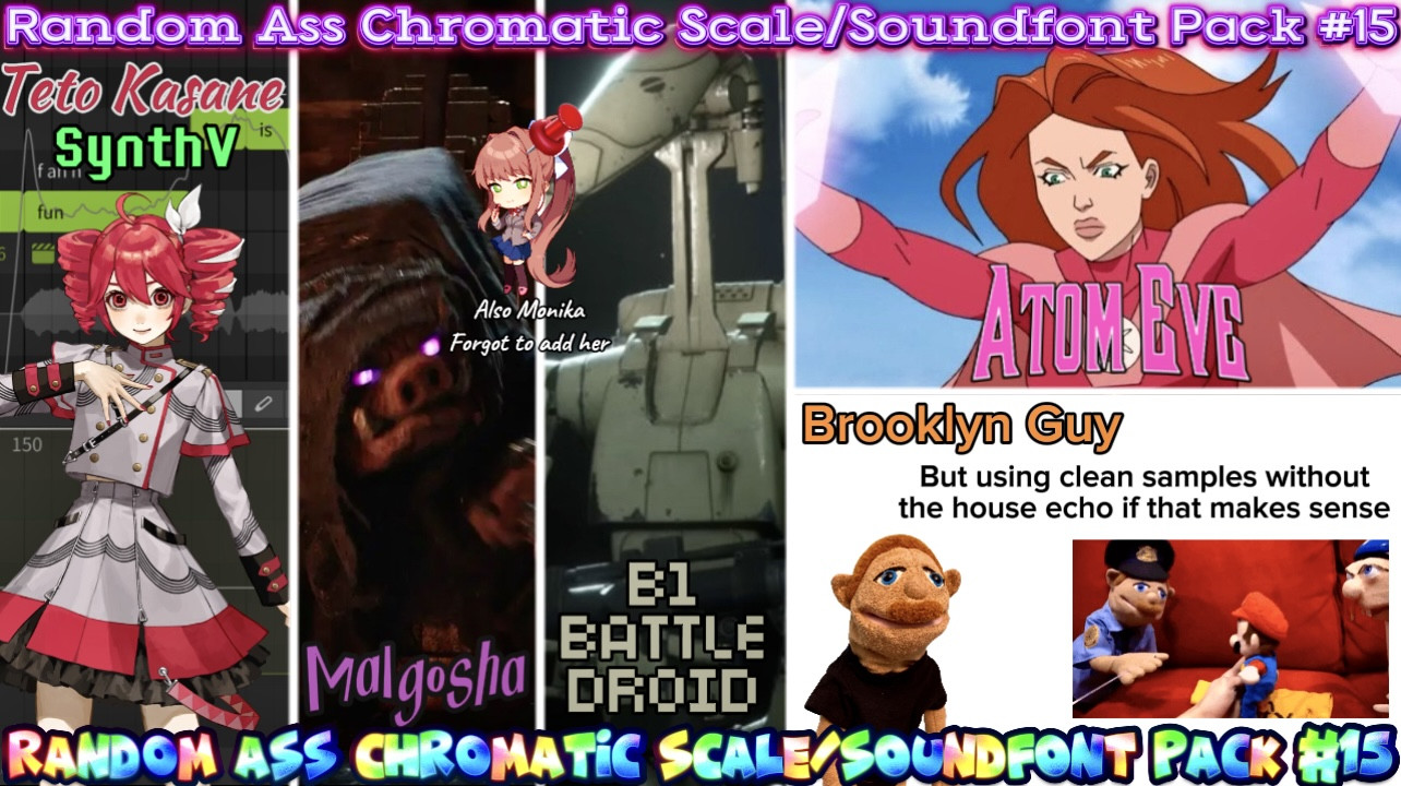 Random Ass Chromatic Scale/Soundfont Pack #15 Modding Tool for Friday Night Funkin' | FNF ...