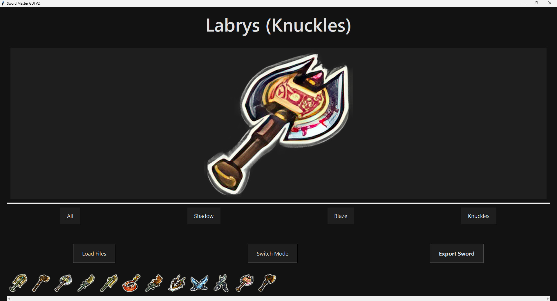 Sword Master GUI V2 Modding Tool for Sonic and the Black Knight | SatBK ...