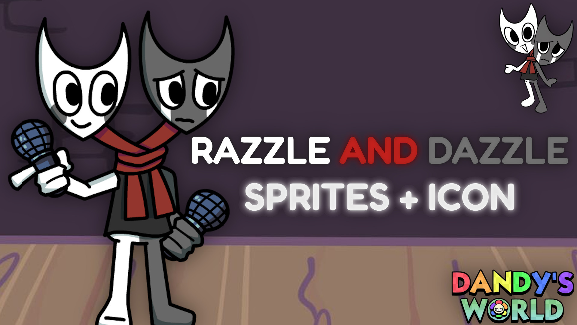 Razzle and Dazzle Sprites (Dandy's World) Modding Tool for Friday Night ...