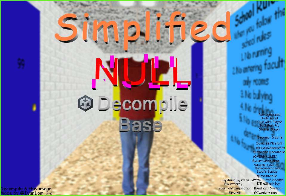 Simplified Null Decompile Base Modding Tool for Baldi's Basics | Baldi Modding Tools