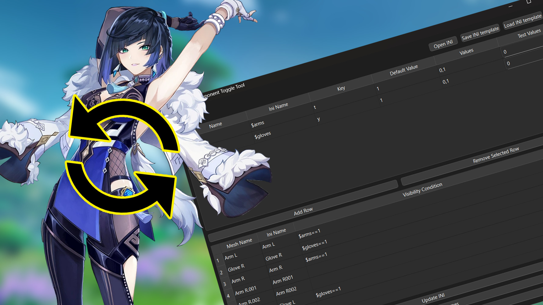 Ultimate Component Toggle Tool - Genshin Modding Tool for Genshin Impact | GI Modding Tools